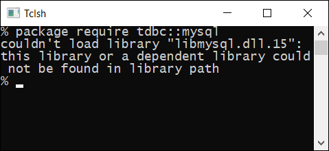 How to connect to MySQL using TCL tdbc::mysql – Lean Execution